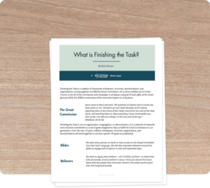 Resources - Finishing the Task